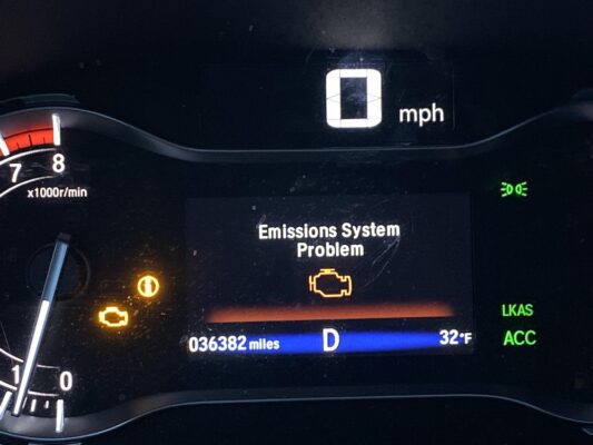 Emission System Problem Honda Pilot